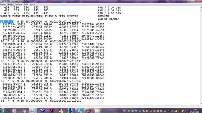Rinex: o que é este formato de arquivo - Adenilson Giovanini