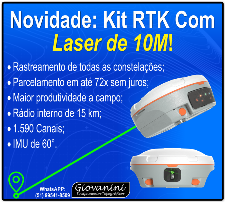 RTK ComNav S6 + T30 Laser - Giovanini Equipamentos Topográficos